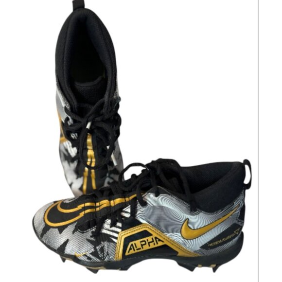 Nike | Shoes | Nike Fast Flex Alpha Black Gold Ability System Cleats ...